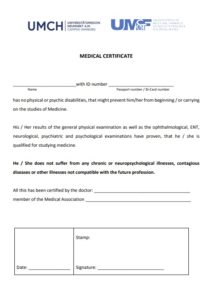 Medical Certificate Template | Free Word Templates