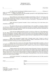 Promissory Note Template | Free Word Templates