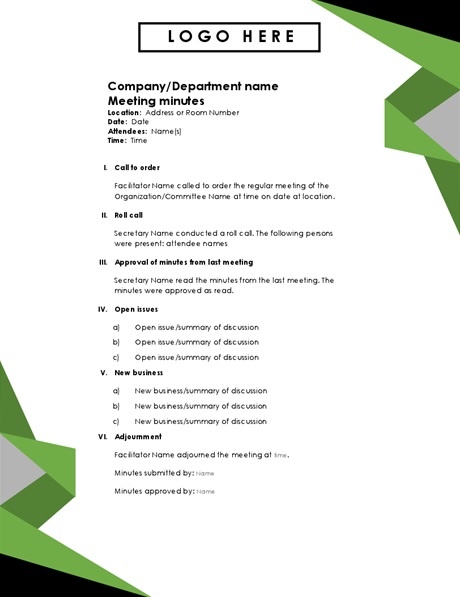 Agenda Templates | Free Word Templates