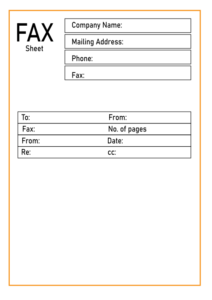 Free Fax Template | Free Word Templates