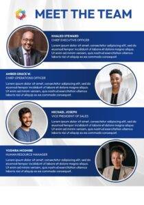 Who’s Who Flyer Template | Free Word Templates