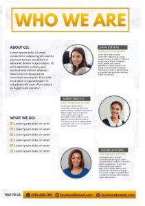 Who’s Who Flyer Template | Free Word Templates