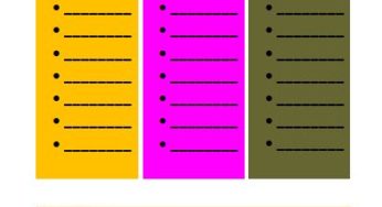 Blank Comparison Chart Template