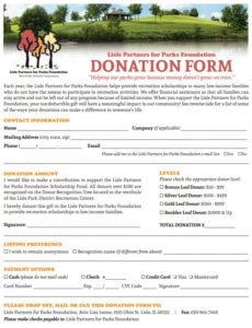 Donation Form | Free Word Templates