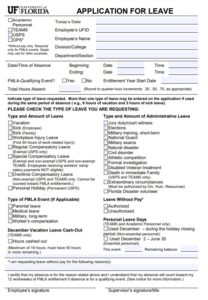 Leave Application Form | Free Word Templates