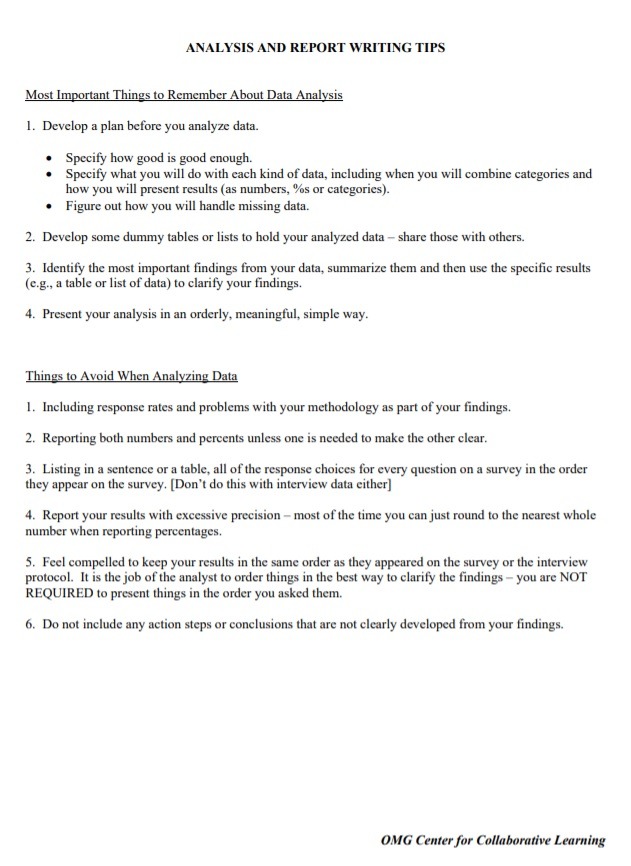 Analysis Report Template | Free Word Templates