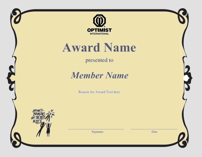 Certificate of Recognition Template | Free Word Templates
