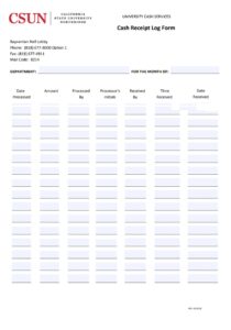 Cash Receipt Template | Free Word Templates