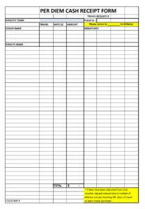 Cash Receipt Template | Free Word Templates
