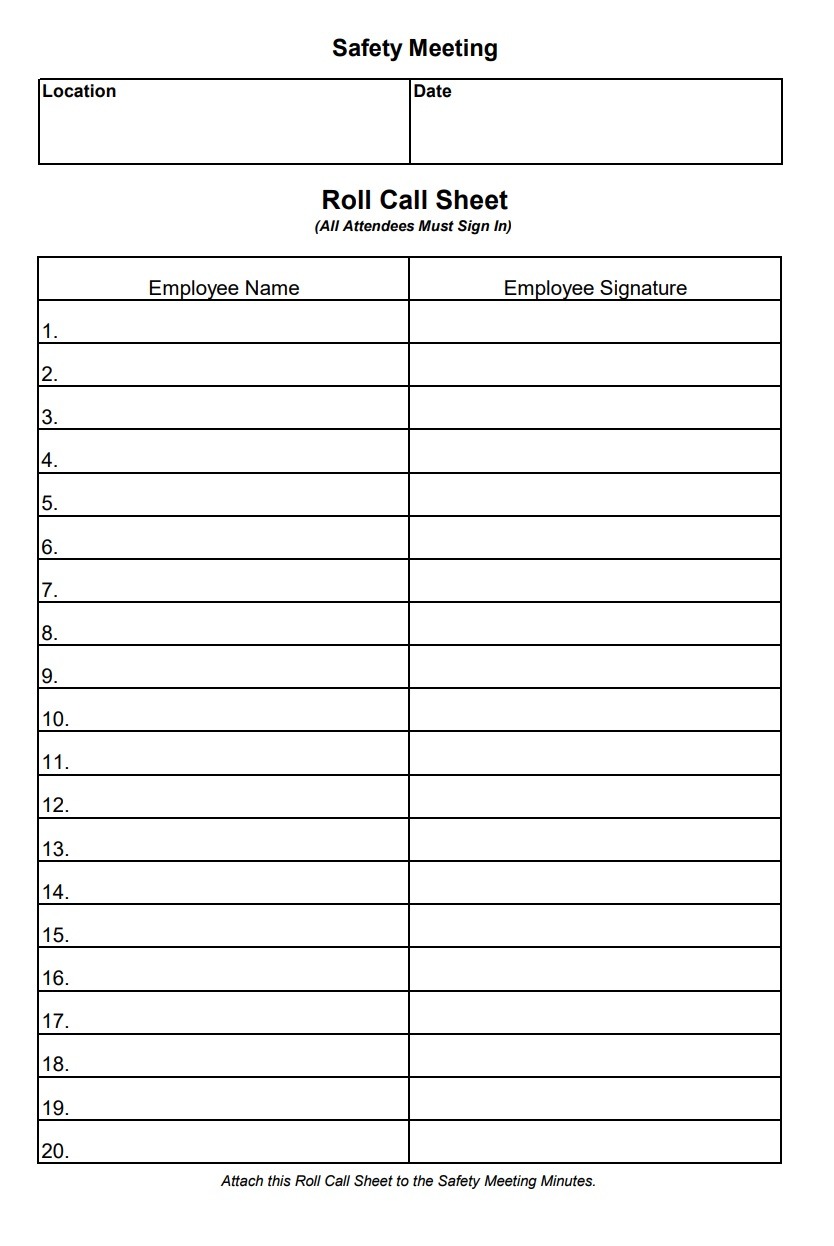 Call Sheet Template Free Word Templates
