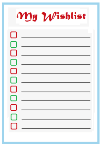 Christmas List Templates | Free Word Templates