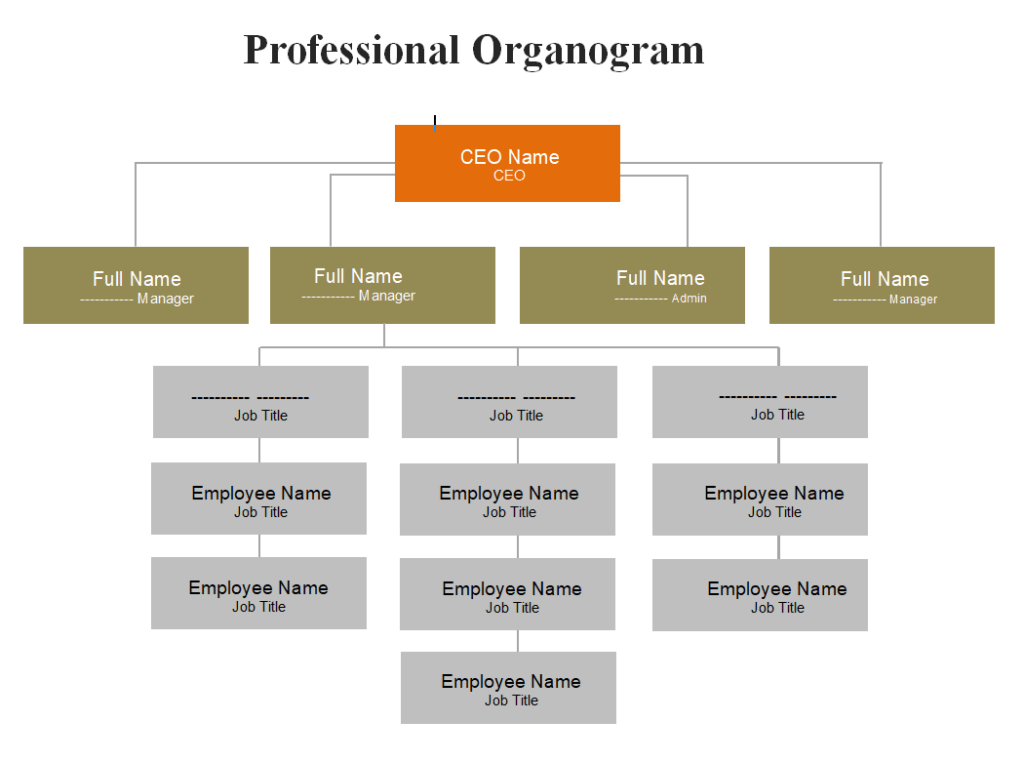 Organogram Template | Free Word Templates