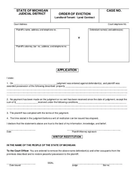 Eviction Notice Form | Free Word Templates