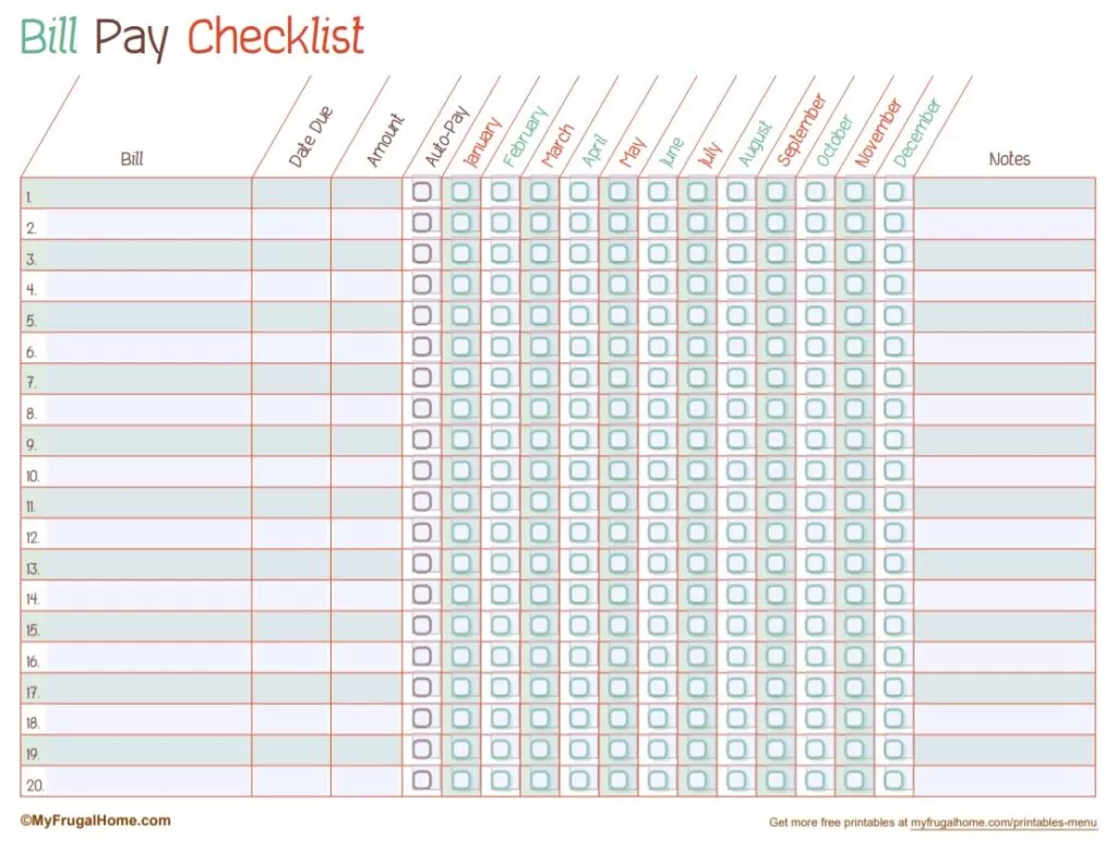 Free Checklist Template | Free Word Templates