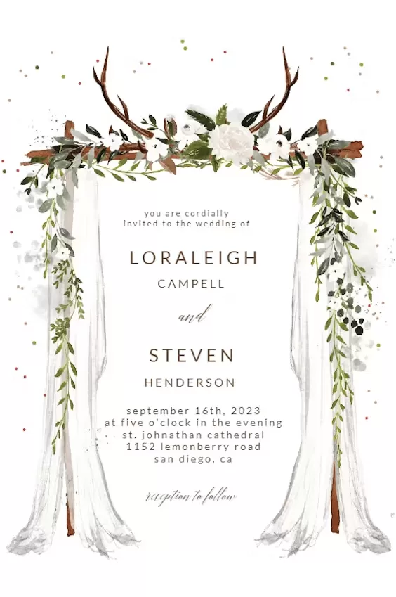 Wedding Card Template | Free Word Templates
