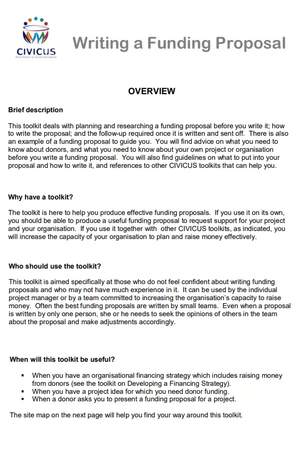 Financial Assistance Proposal Template | Free Word Templates