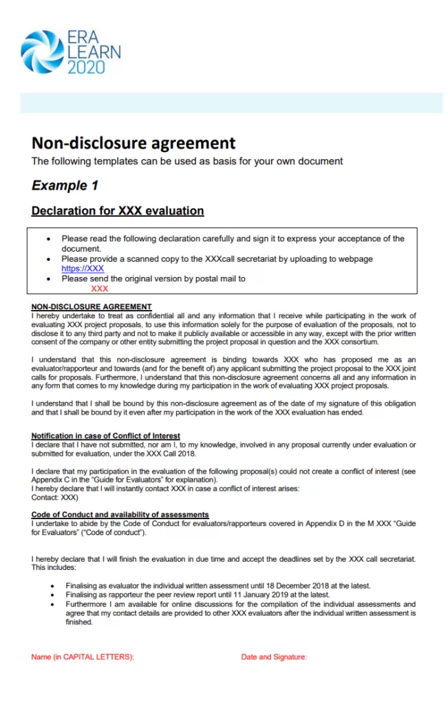 Non-Disclosure Agreement Template | Free Word Templates